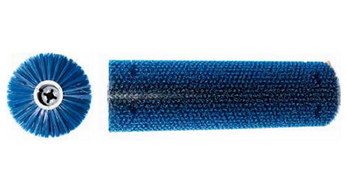 Brosse centrale de balayeuse de rue, bleue, filaments agrafés 12-295050 ...