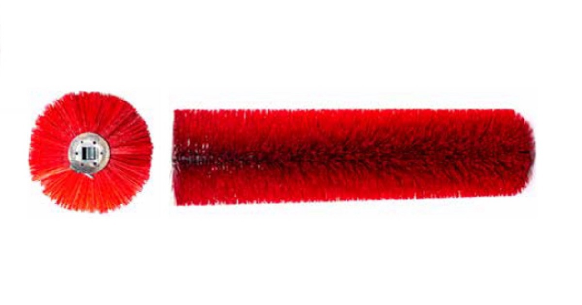 Street Sweeper Main Brush, Red 12-0070 | Bergor
